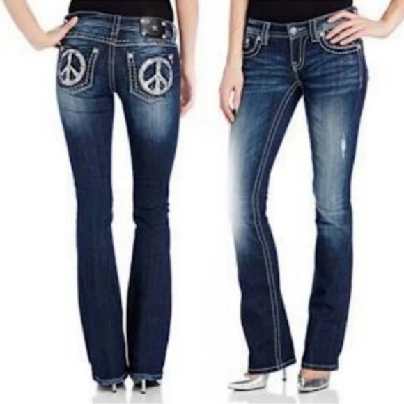 Miss Me | Jeans | Miss Me Signature Bootcut Jeans Embellished Peace ...